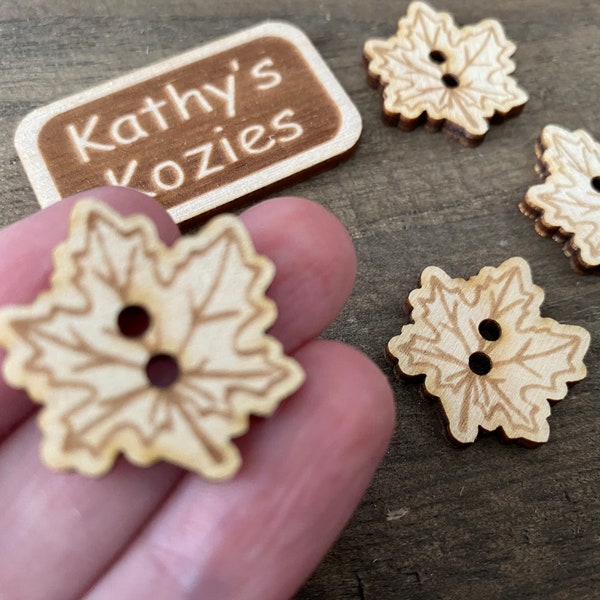 Maple Leaf Buttons - Etsy