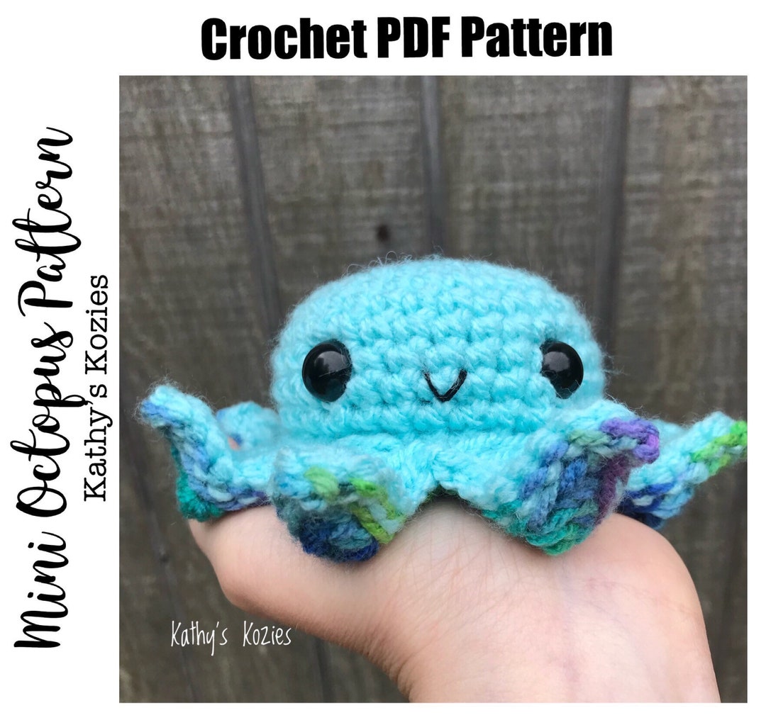 PDF PATTERN ONLY - Mini Octopus Pattern / One Piece / No Sew / Crochet ...