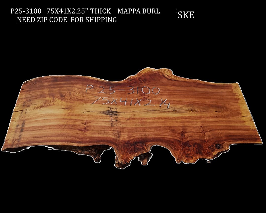 Mappa Burl | Dining Table | Desktop | DIY | River Table | P25-3100 - Etsy