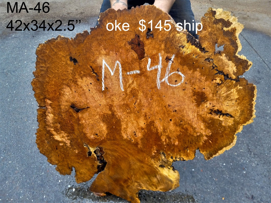 Maple Burl Live Edge Slab Burl Table DIY Wood Crafts M-46 - Etsy