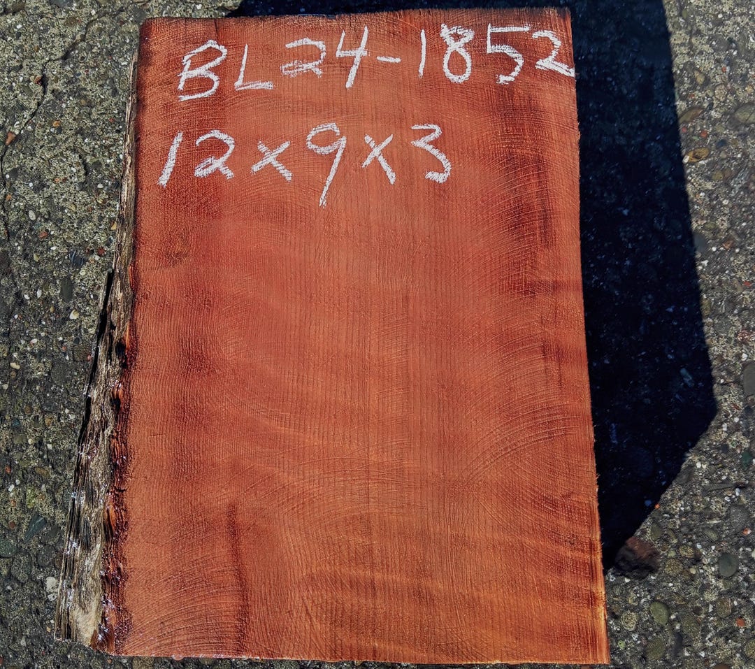 Curly Redwood Turning Block Craft Wood R24-1852 - Etsy