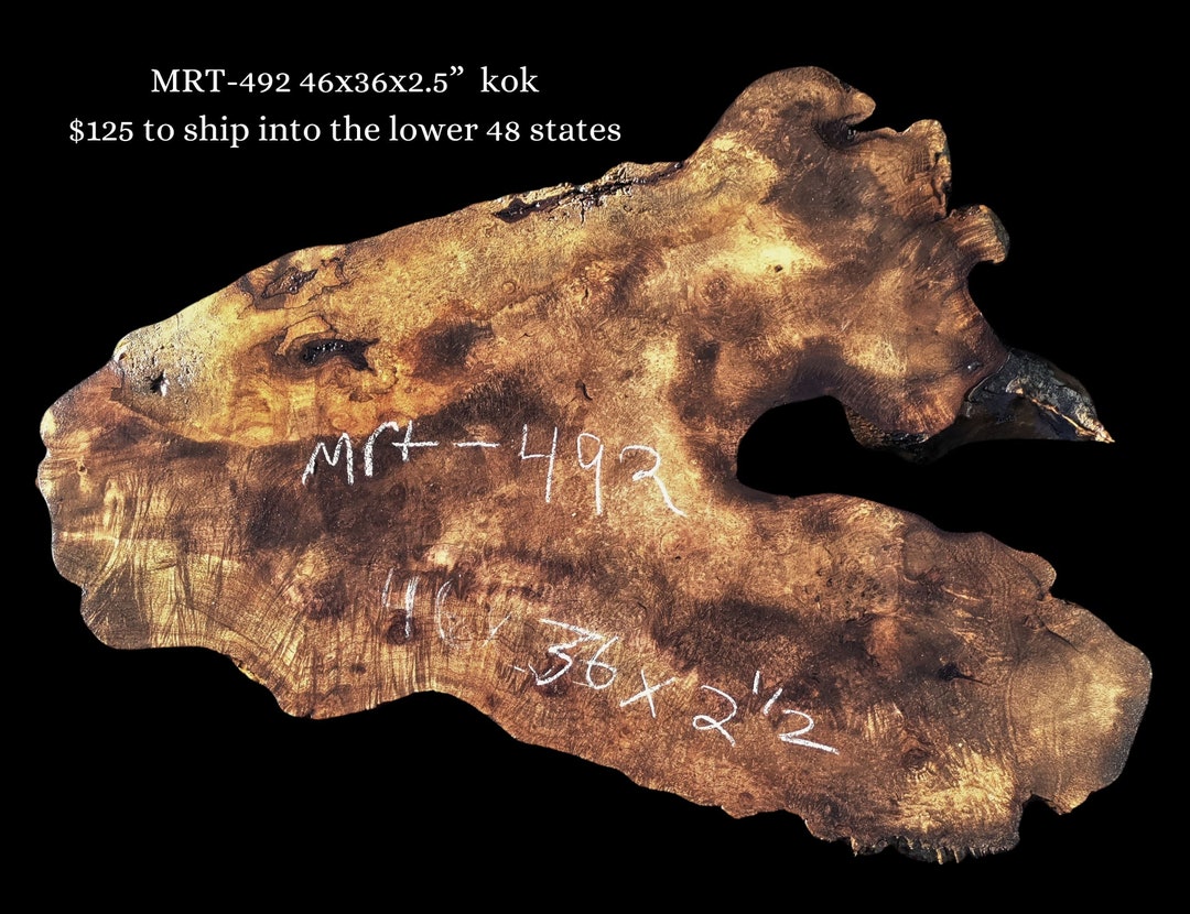 Myrtle Wood | Burl Slab | Epoxy River Table | DIY Wood | Mrt-492 - Etsy