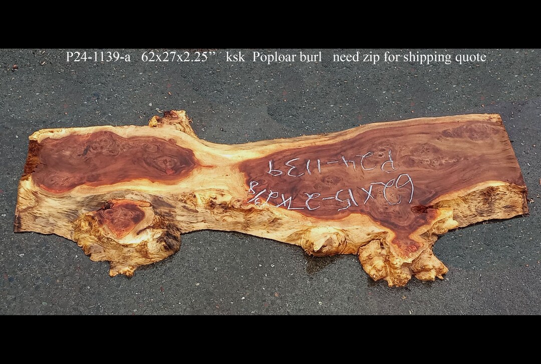 Mappa Burl Poplar Burl Slab Desk Epoxy River Idea P24-1139 - Etsy