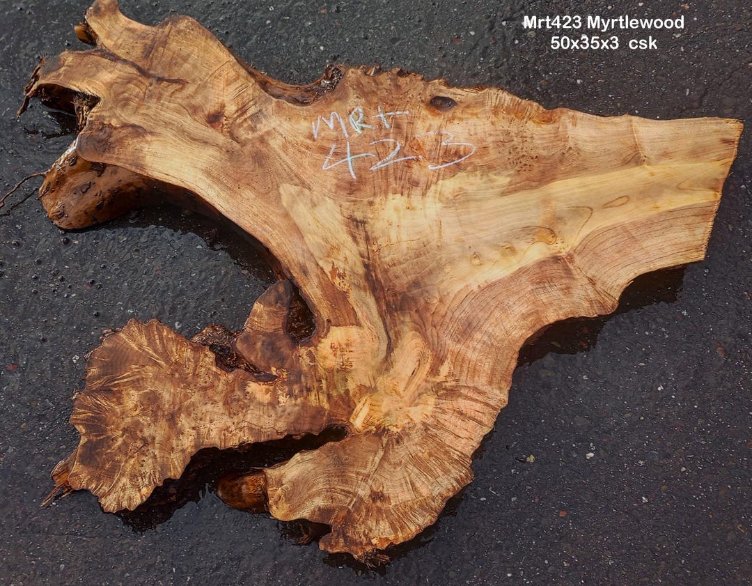 Myrtle Wood | Burl Slab | Epoxy River Table | DIY Wood | Mrt-423 - Etsy