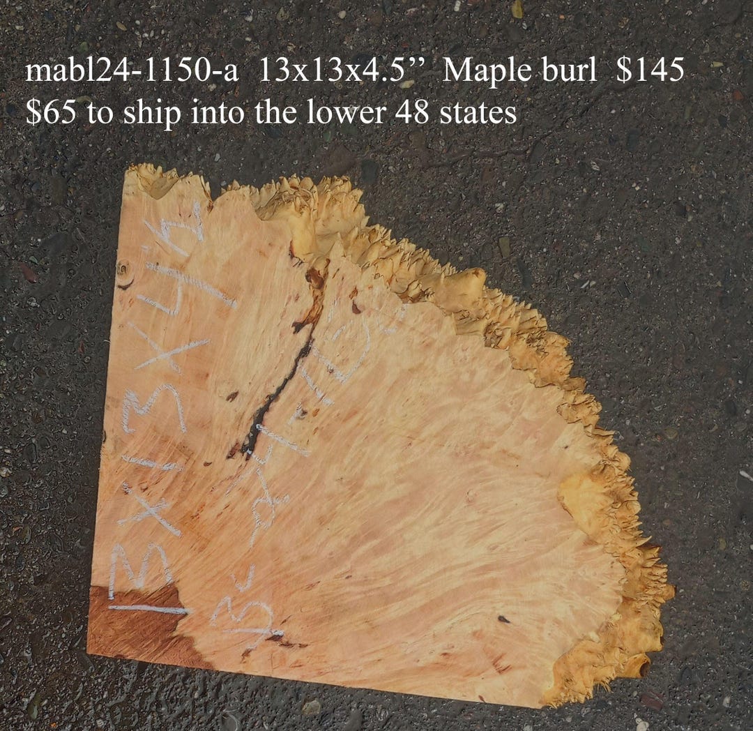 Maple Burl Block Craft Wood Maple Burl DIY Craft Wood MA24-1150 - Etsy