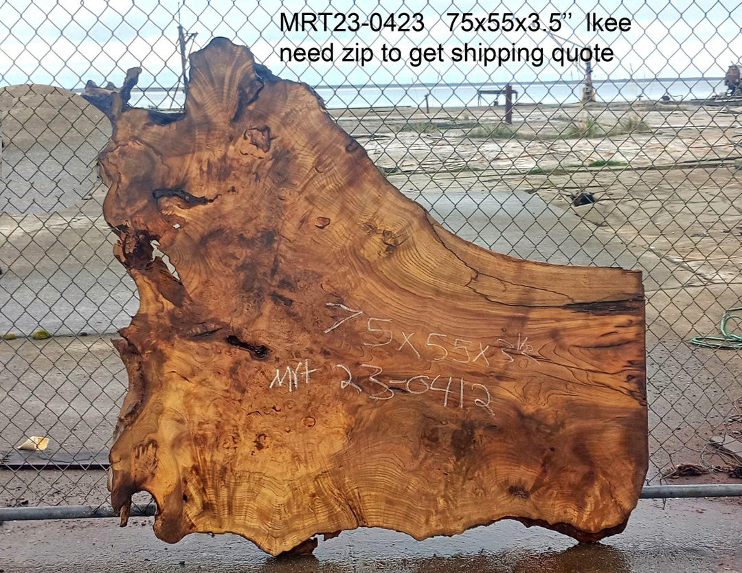 Myrtle Wood | Burl Slab | Epoxy River Table | DIY Wood | Mrt23-0423 - Etsy