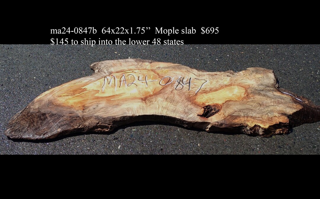 Spalted Maple Slab Table Live Edge Headboard DIY MA24-0847 - Etsy