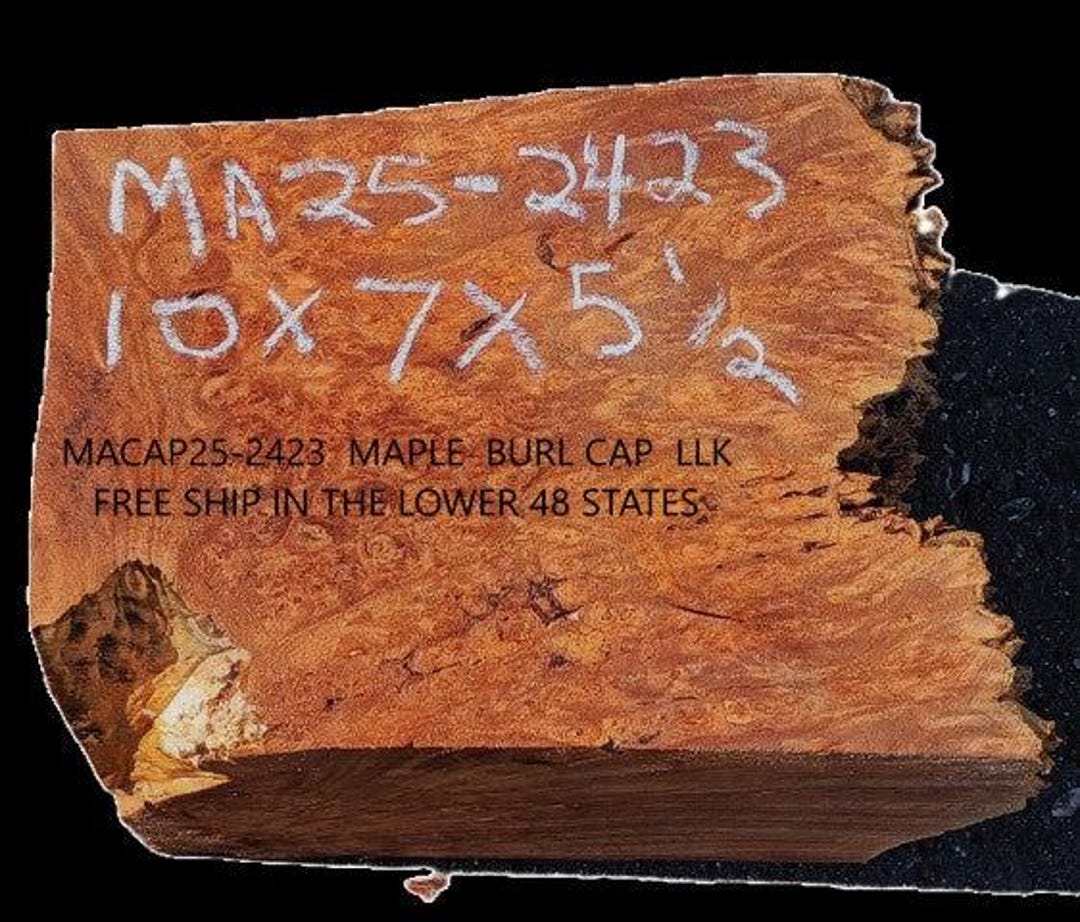Maple Burl Cap | Turning Wood | Craft Wood | MA25-2423 - Etsy