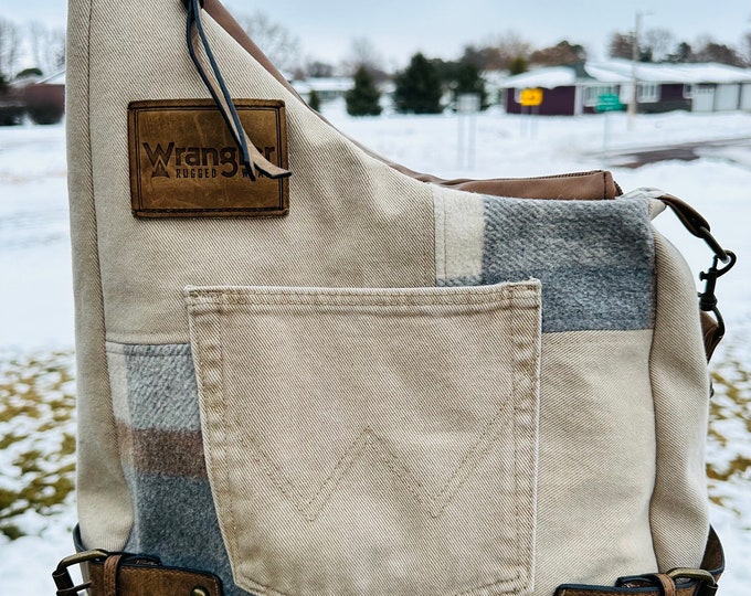 Upcycled Wrangler Asymmetrical Purse, Tote, Handbag - Etsy