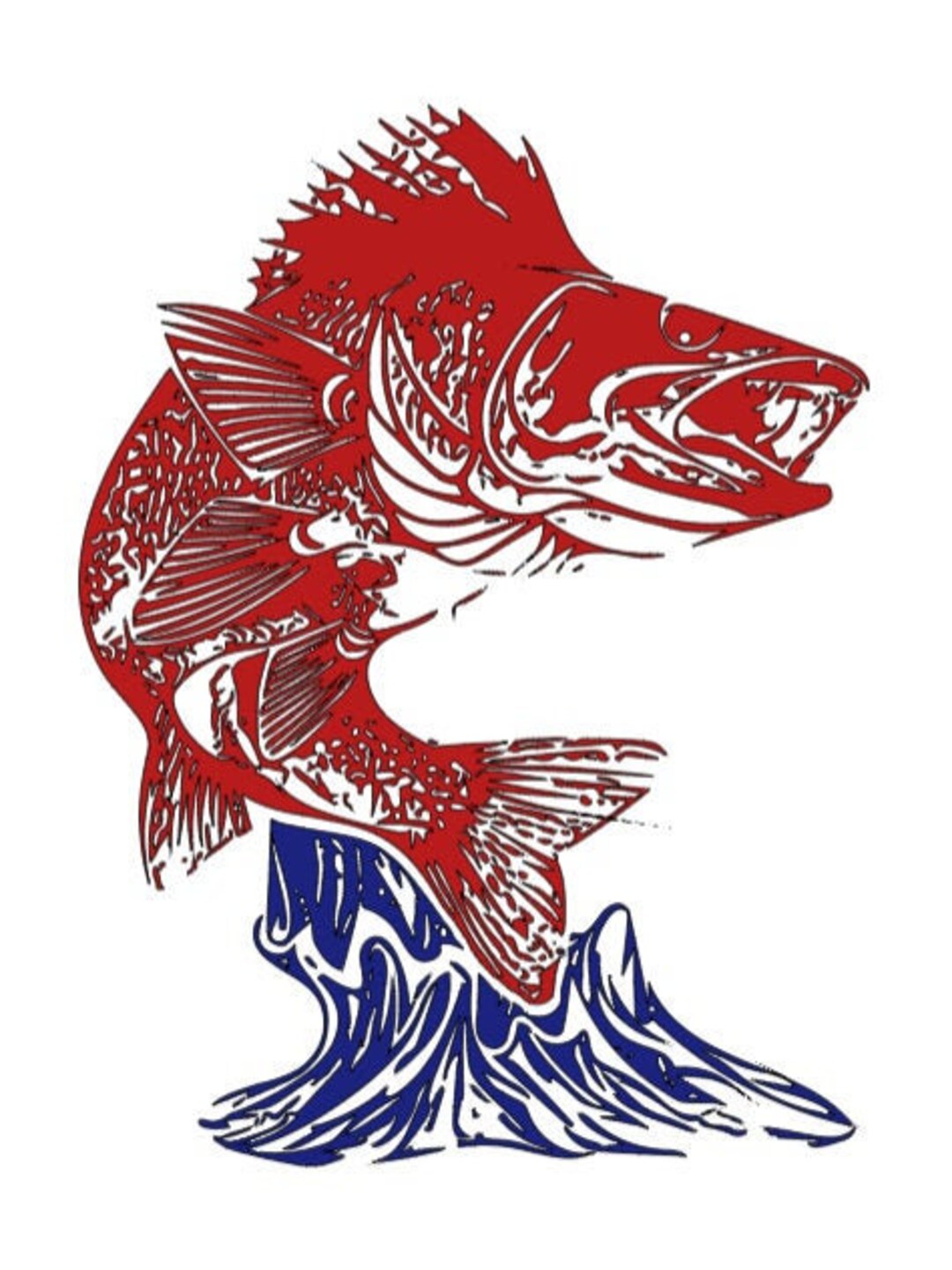 Walleye, Jumping Walleye, SVG, Cricut, HTV - Etsy