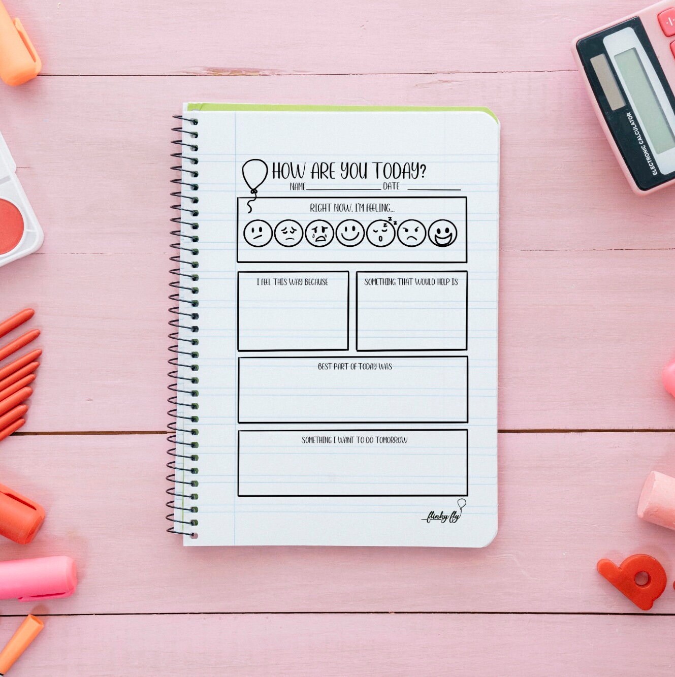 Feelings Check-in Printable Worksheets for Kids | Mental Health Check ...