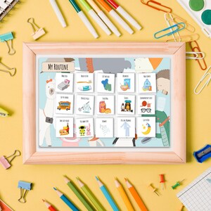 Kids Daily Routine Chart. Cut-out Activity Cards. Kids Activity Chart ...
