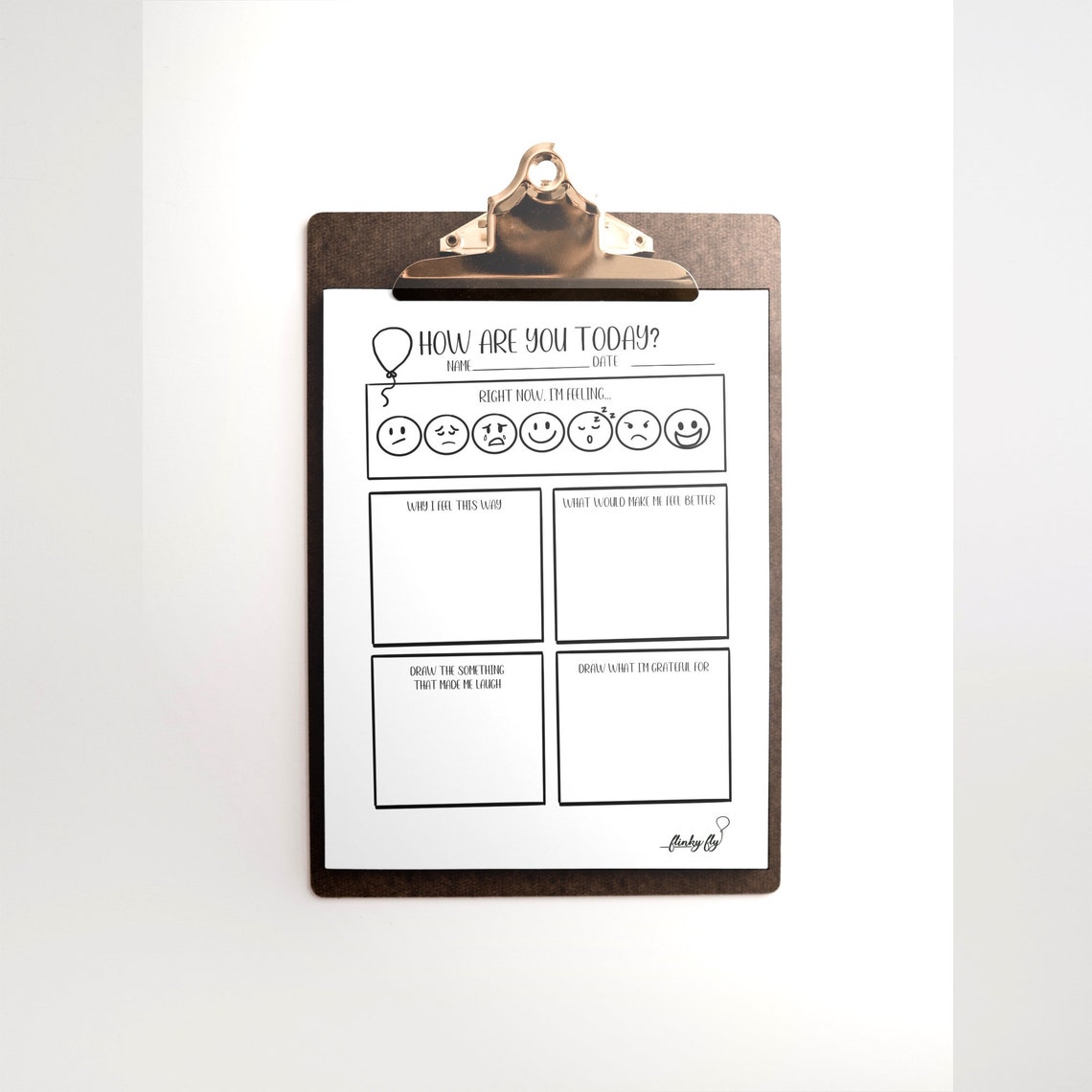 Feelings Check-in Printable Worksheets for Kids | Mental Health Check ...