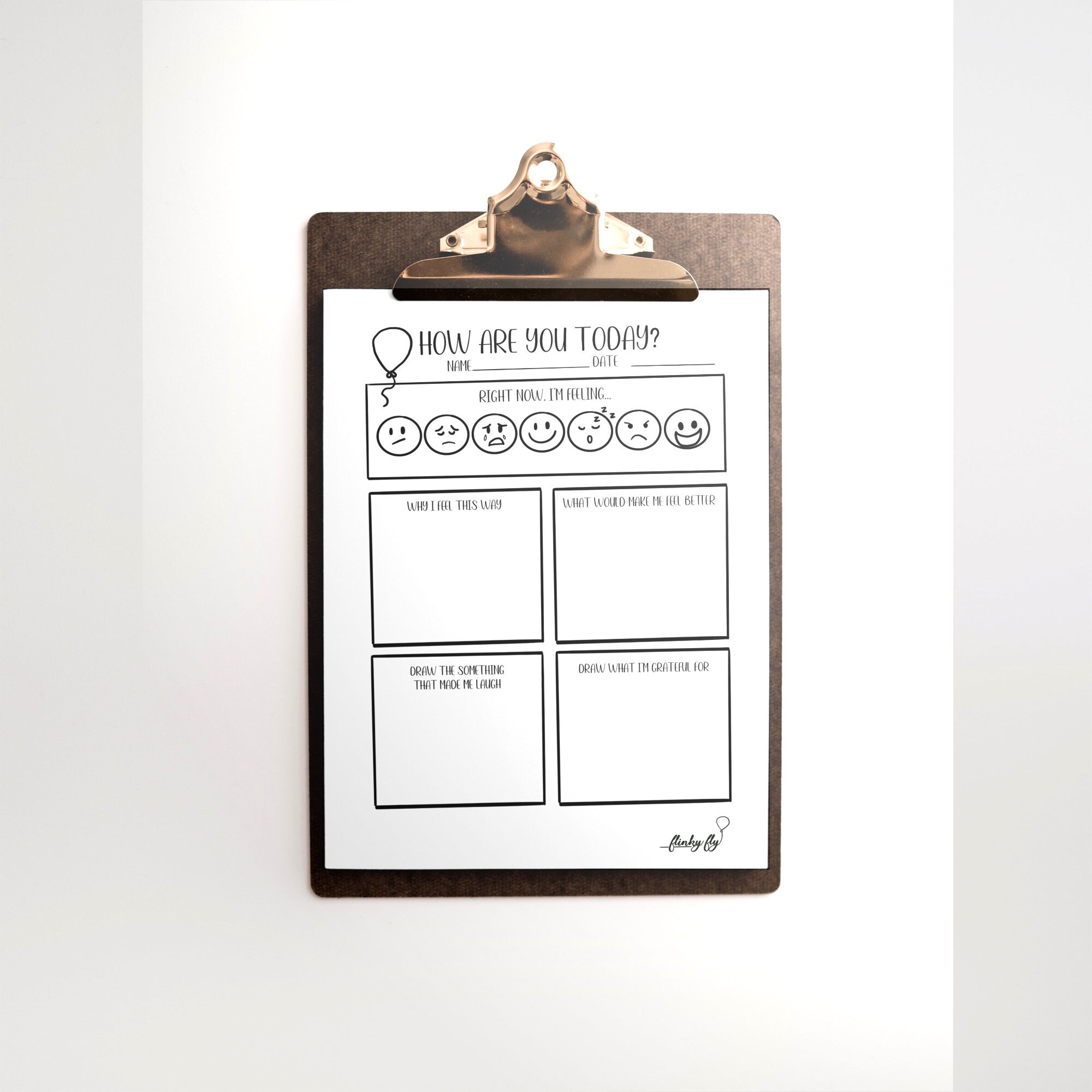 Feelings Check-in Printable Worksheets for Kids | Mental Health Check ...