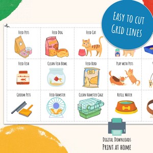 Kids Daily Routine Chart. Cut-out Activity Cards. Kids Activity Chart ...