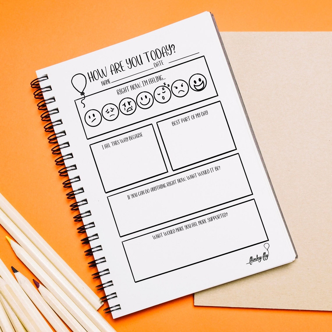 Feelings Check-in Printable Worksheets for Kids | Mental Health Check ...