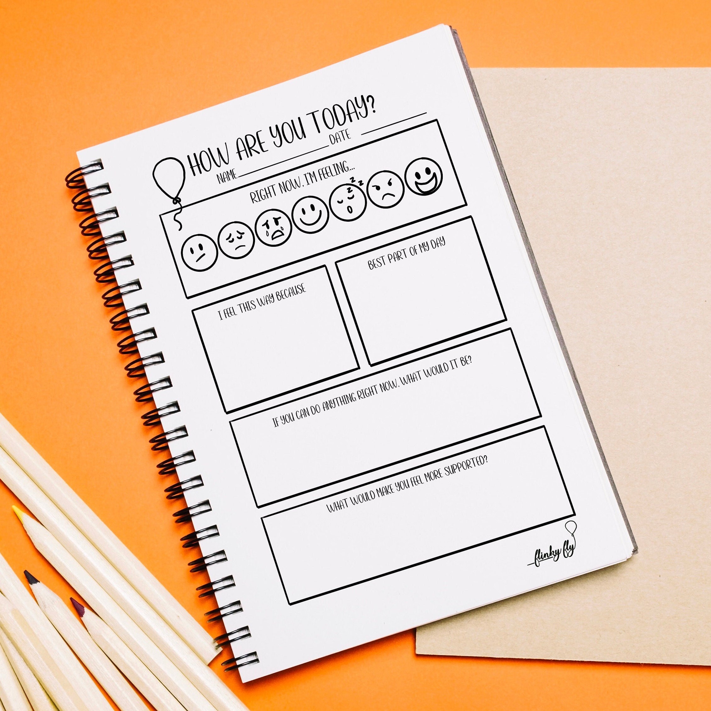 Feelings Check-in Printable Worksheets for Kids | Mental Health Check ...