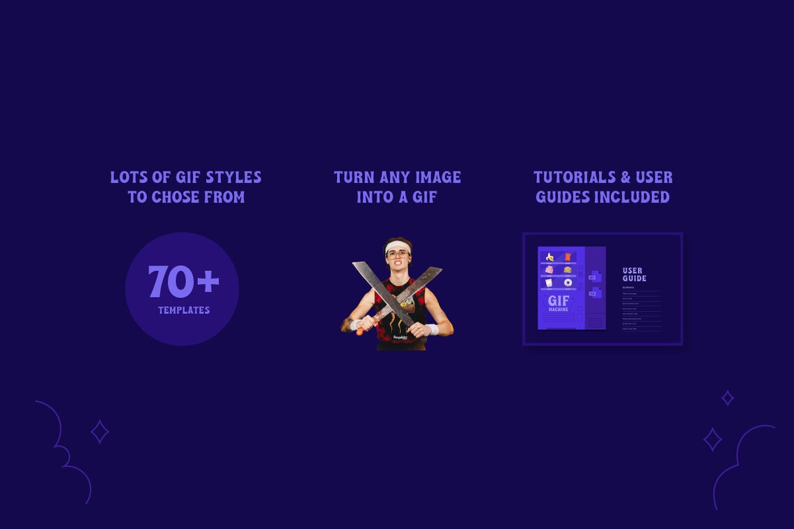Gif Machine | Gif Templates for Photoshop - Etsy
