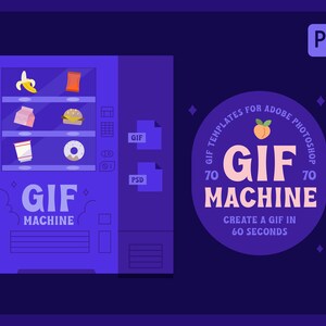 Gif Machine Gif Templates for Photoshop - Etsy