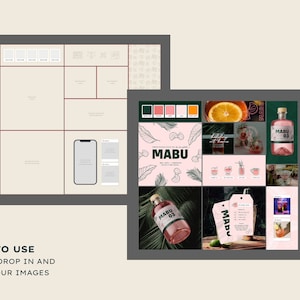 Illustrator Brand Board Template | Adobe Illustrator - Etsy Canada