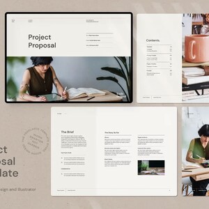 Project Proposal Template | Adobe Illustrator + Indesign - Etsy
