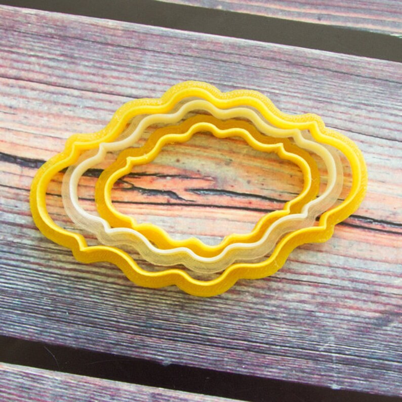 Plaque cookie cutter 13 set 3 pcs | Etsy