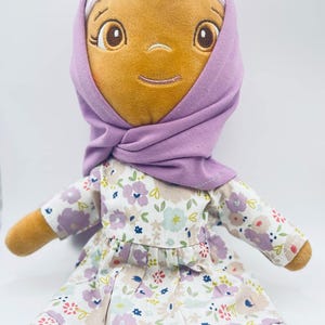 Hijab Muslim Plush Doll, Hijabi Doll, Eid, Ramadan Gift for Little ...