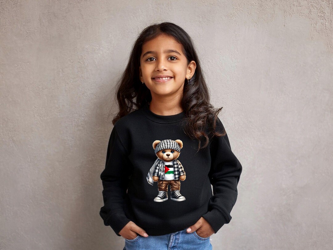 Palestine Bear Kids Sweater - Etsy