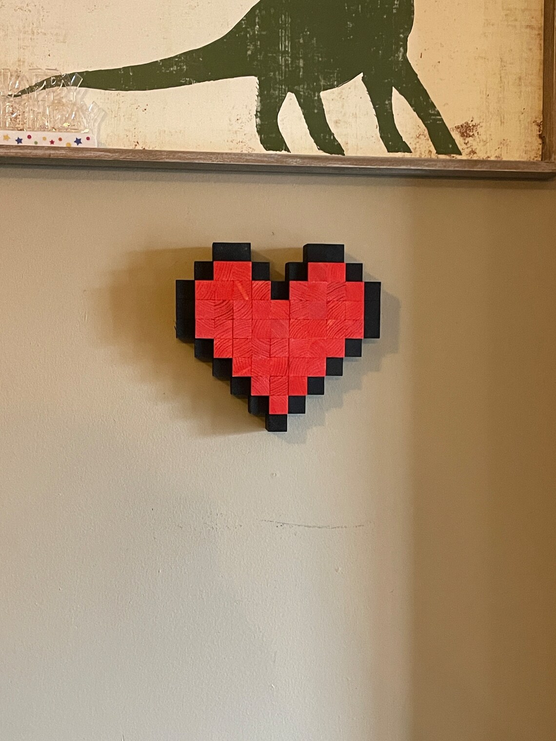 Extra Life 3D Wooden 8-bit Heart - Etsy