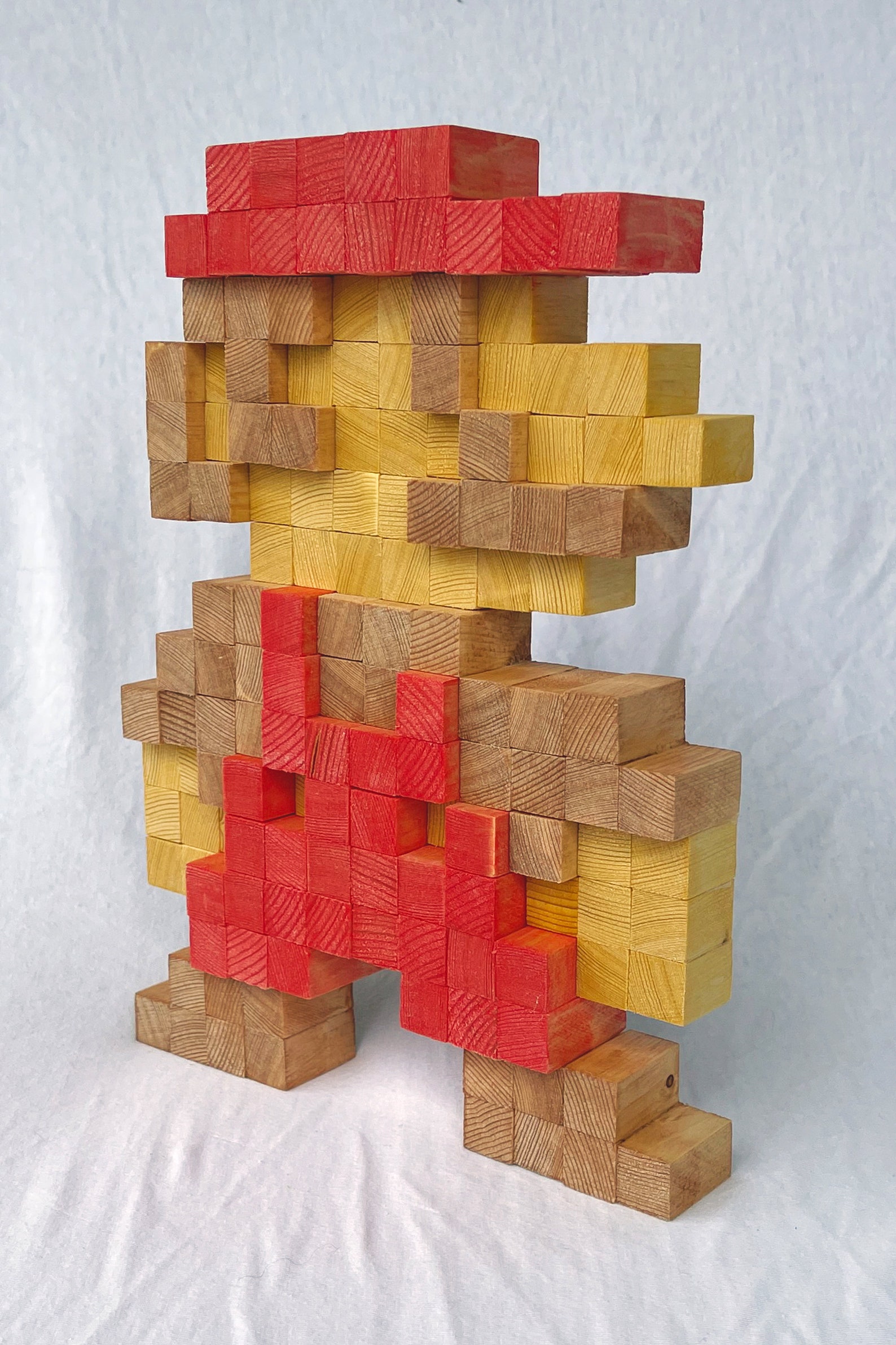 Mario 8-bit Wooden Pixel Fan Art - Etsy