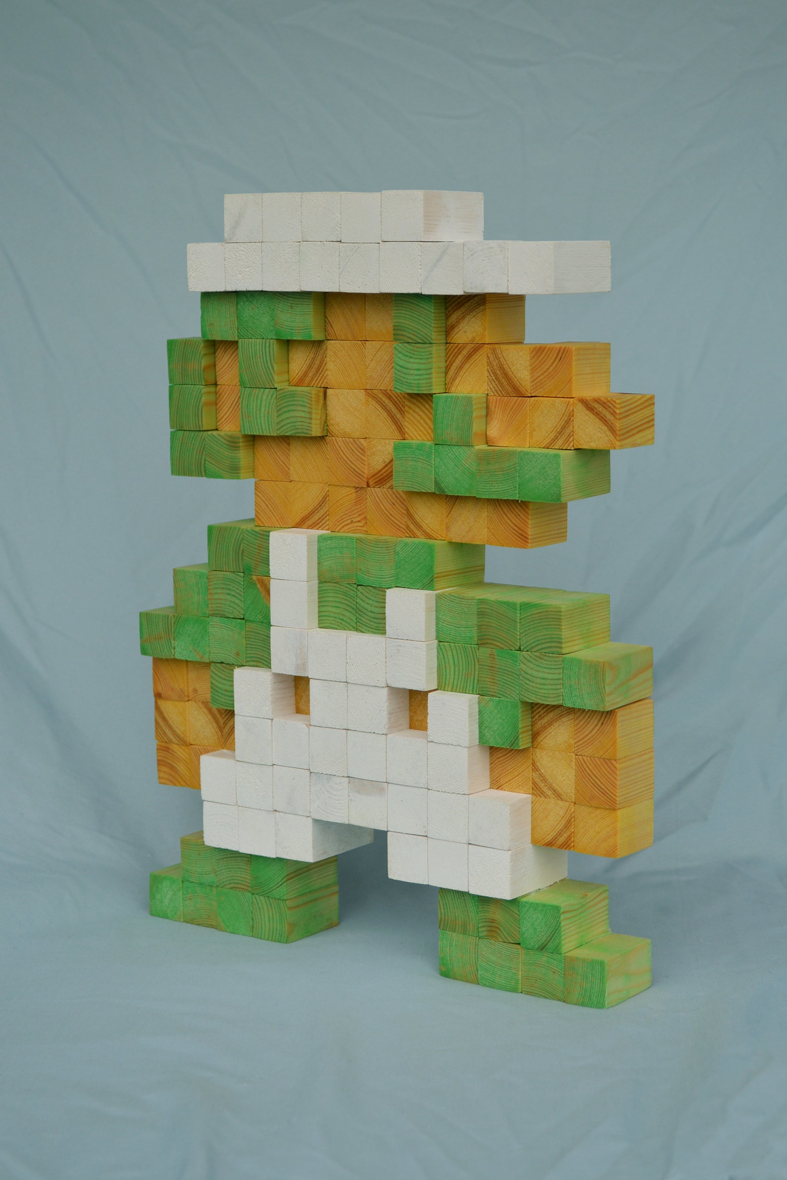 Luigi 8-bit Wooden Pixel Fan Art - Etsy