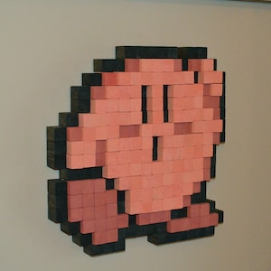 Kirby 8-bit Wooden Pixel Fan Art - Etsy