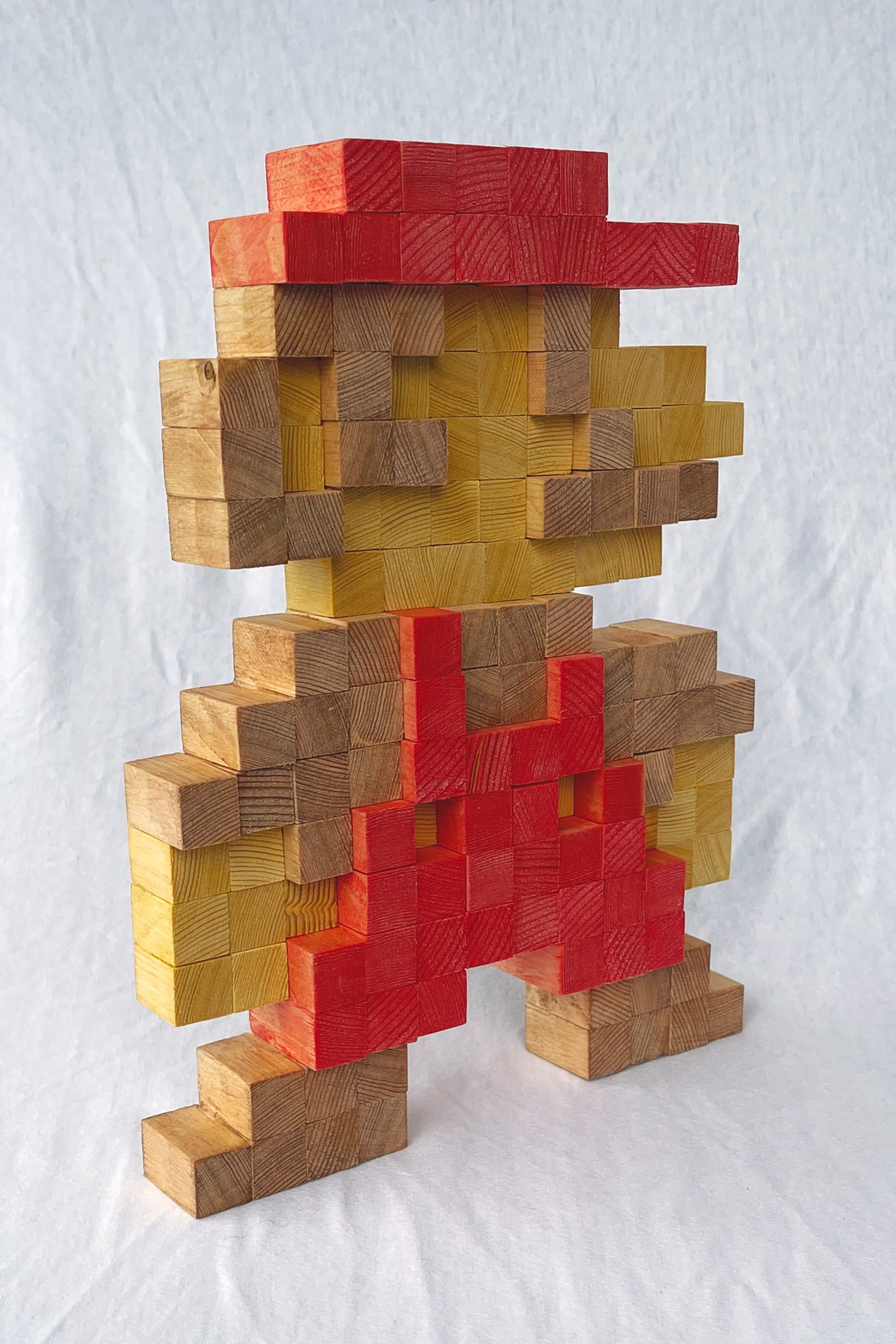 Mario 8-bit Wooden Pixel Fan Art - Etsy