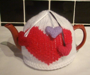 Mix and Match Love Heart Tea Cosy Knitting Pattern - Etsy UK