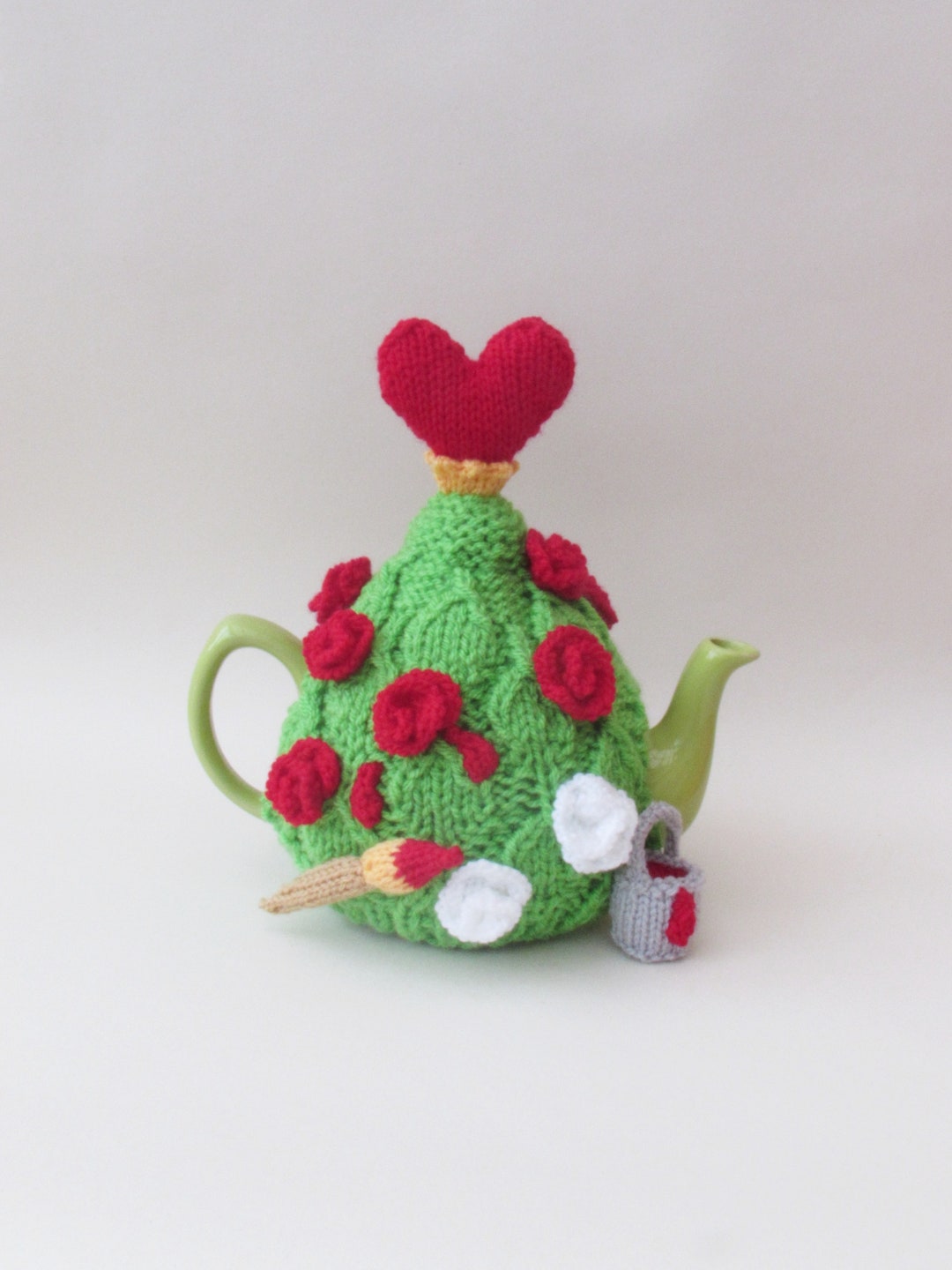 Painting the White Roses Red Tea Cosy Knitting Pattern to Knit This ...