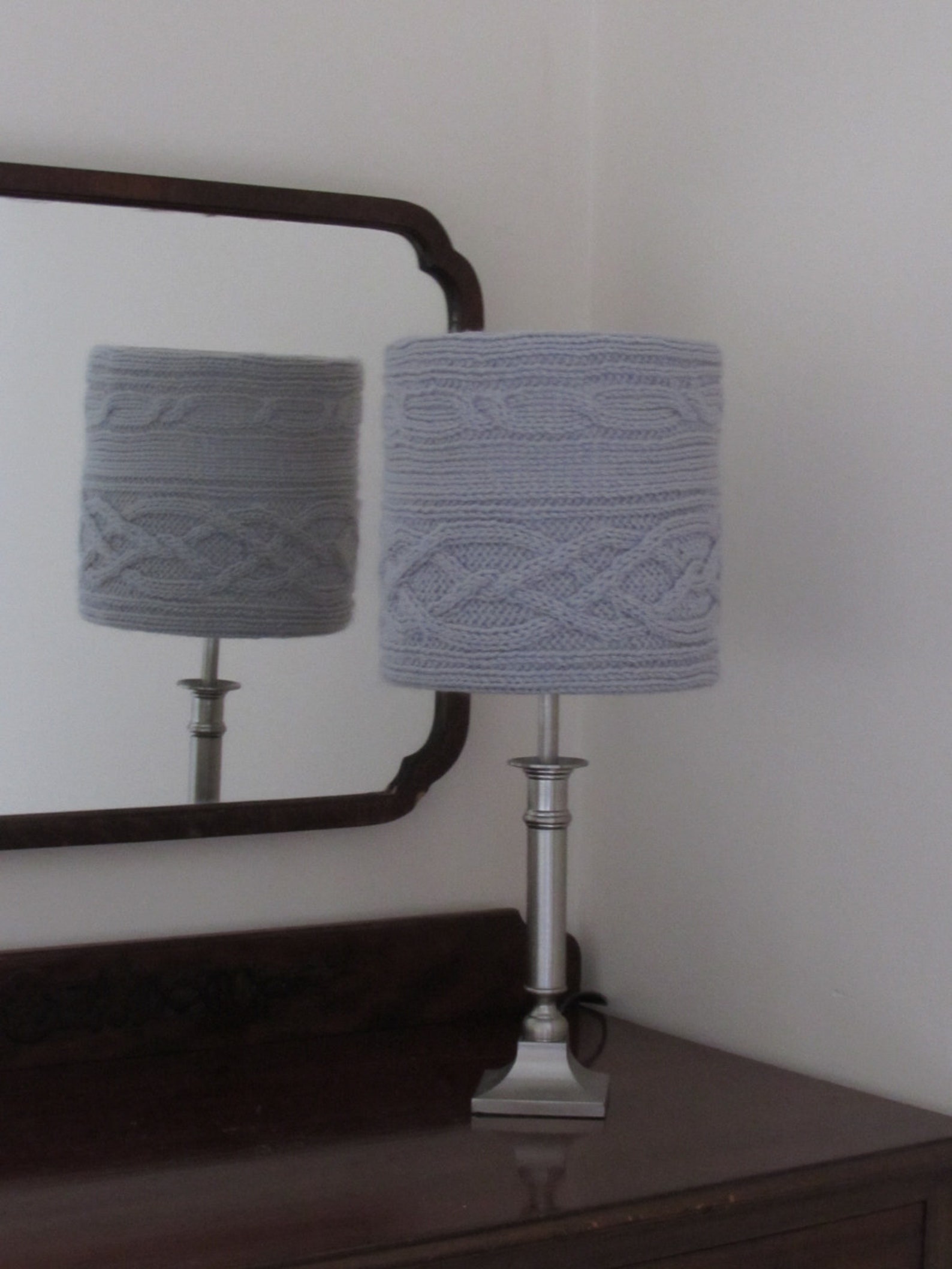 Cablelight Lampshade Knitting Pattern | Etsy
