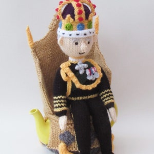 Teacosyfolk's King Charles III Coronation Tea Cosy Knitting Pattern to ...