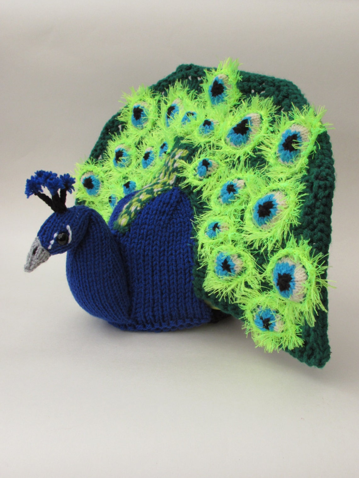 Peacock Tea Cosy Knitting Pattern - Etsy