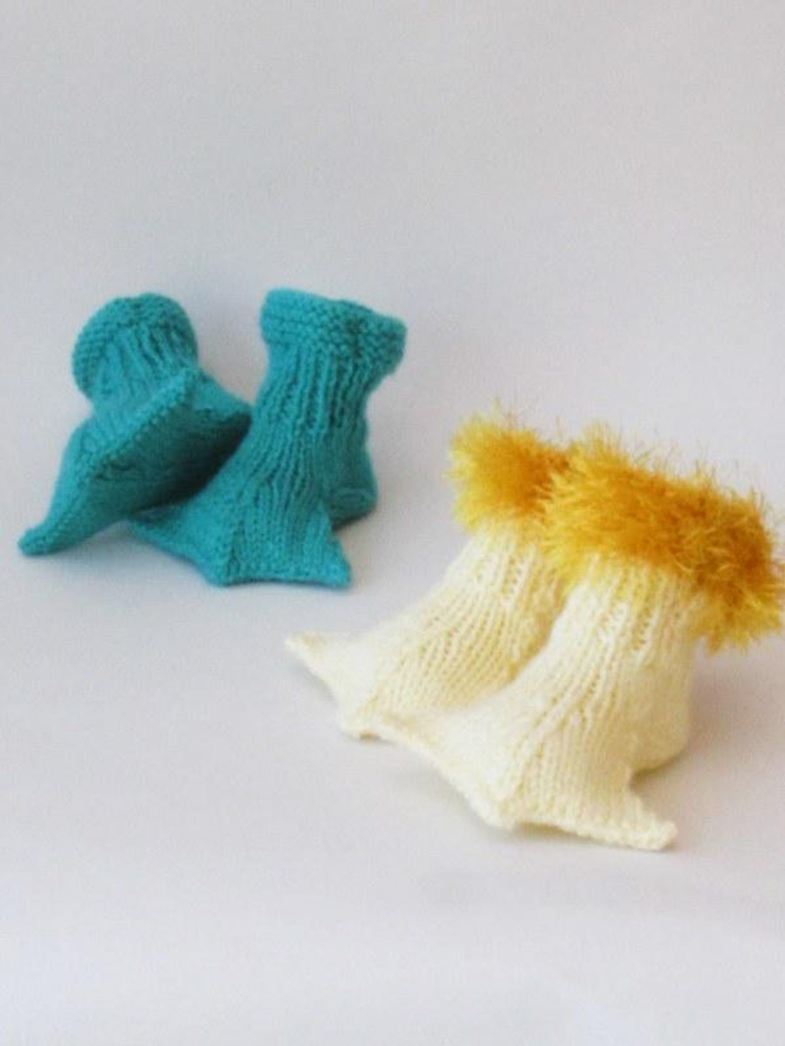 Teacosyfolk's Ducks Feet Booties Knitting Pattern to Knit Baby Cute ...