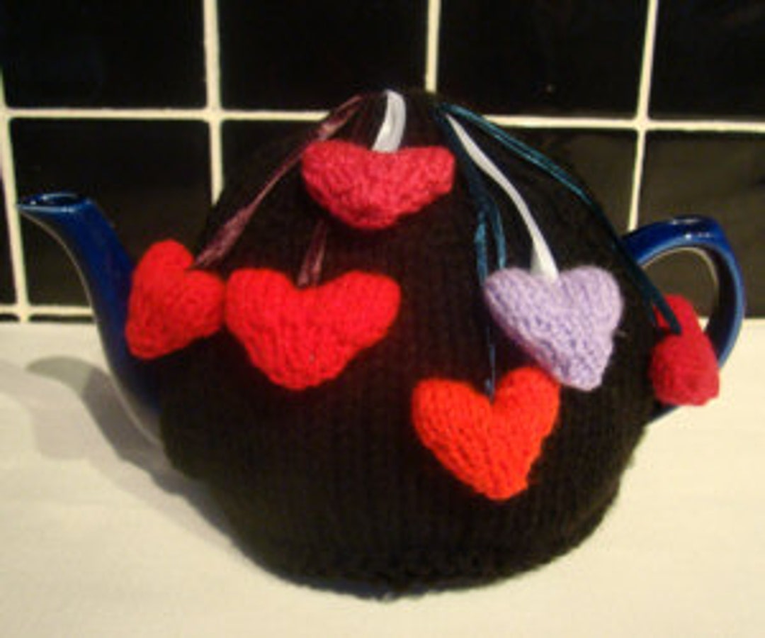 Mix and Match Love Heart Tea Cosy Knitting Pattern - Etsy