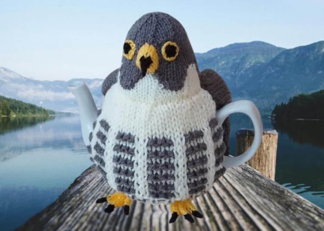 Teacosyfolk's Peregrine Falcon Tea Cosy Knitting Pattern to Knit a Bird ...