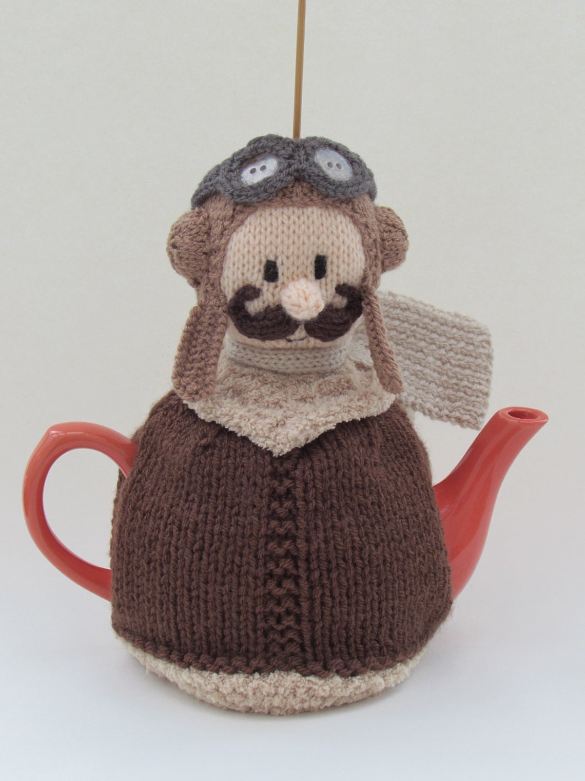 Vintage RAF Pilot Tea Cosy Knitting Pattern | Etsy