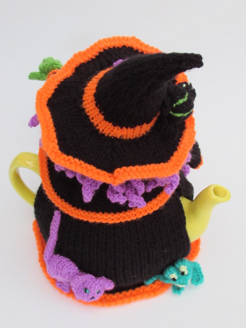 Witches Brew Tea Cosy Knitting Pattern to Knit Your Own Spooky ...