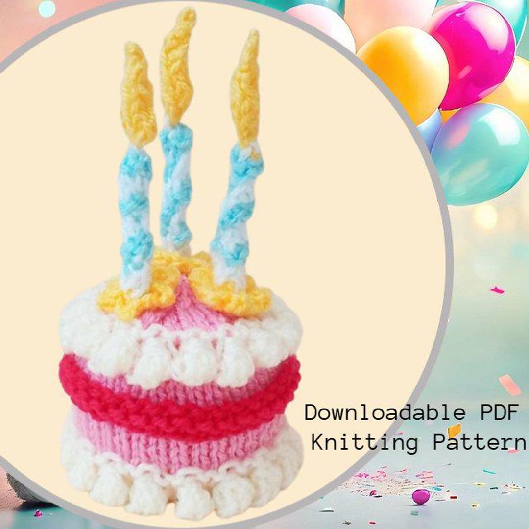 Teacosyfolk's Happy Birthday Cake Chocolate Orange Cosy Knitting ...