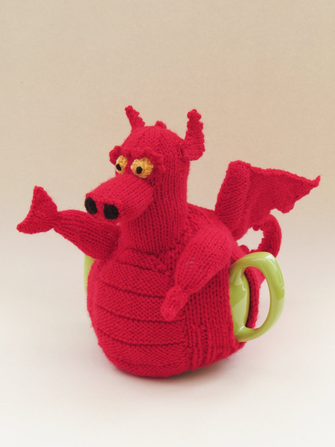 Welsh Dragon Tea Cosy Knitting Pattern | Etsy