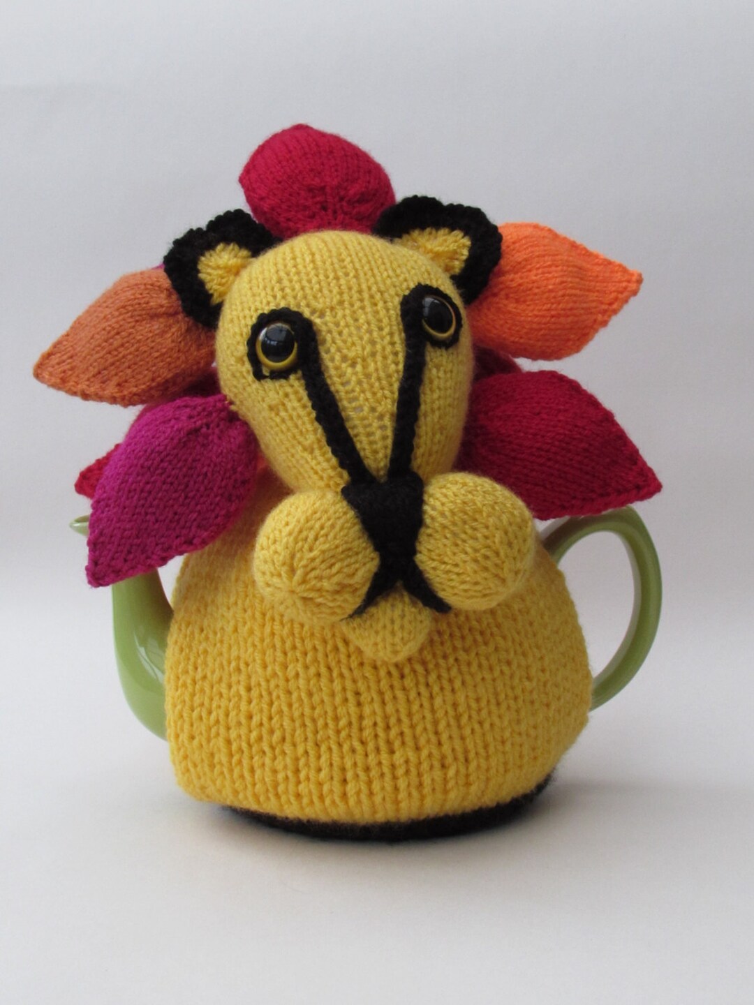 Tingatinga Lion Tea Cosy Knitting Pattern - Etsy