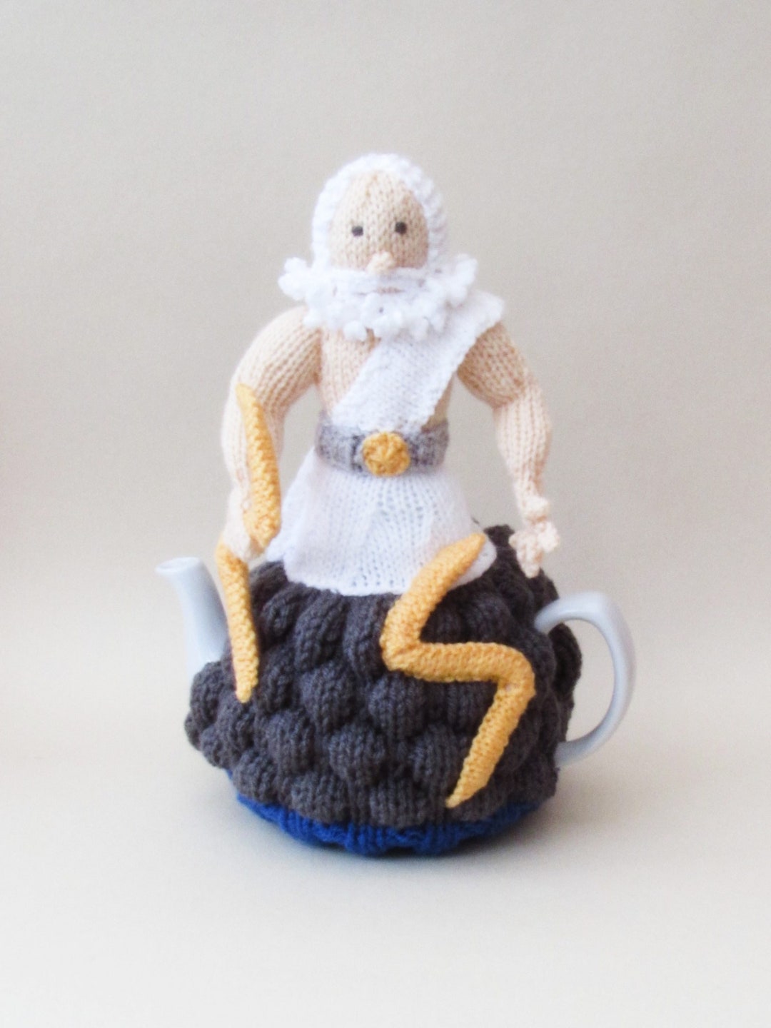 Zeus Tea Cosy Knitting Pattern to Knit the Greek King of the Gods Tea ...