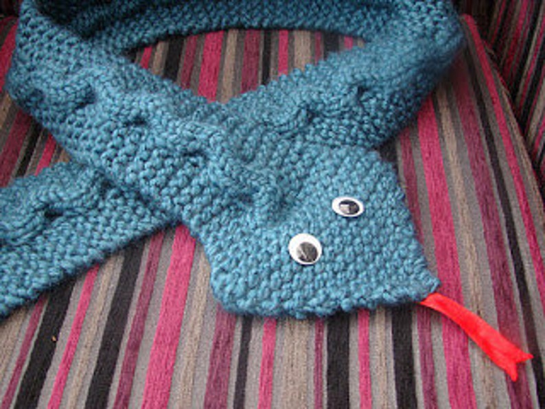 Snake Skin Scarf Cable Knitting Pattern - Etsy