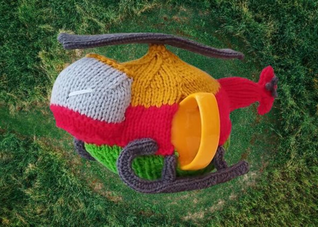 Teacosyfolk's Helicopter Tea Cosy Knitting Pattern to Knit Your Own ...