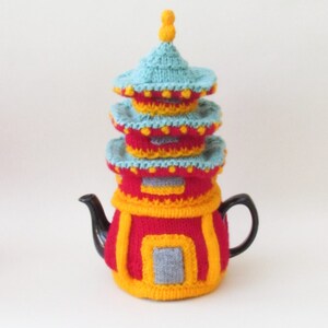 Teacosyfolk's Japanese Pagoda Tea Cosy Knitting Pattern to Knit This Amazing Japanese Garden ...
